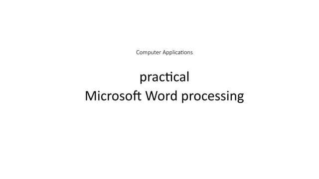 Word module 3 power point | PPTX