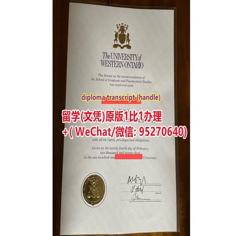 University of Western Ontario degree offer diploma Transcript | PPT