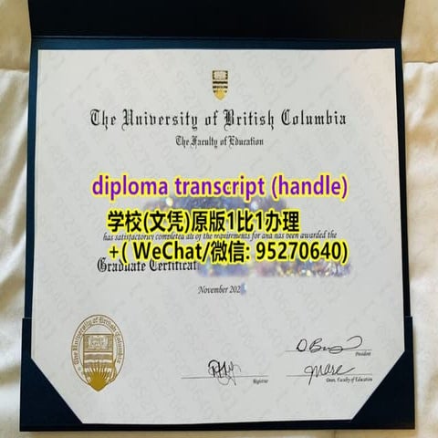 University of British Columbia degree offer diploma Transcript | PPT