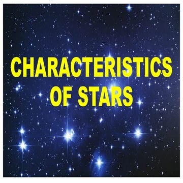 Stars and Constellations | PPTX