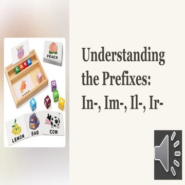 Prefixes | PPTX