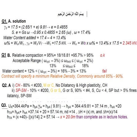 main questions of soil mechanics in civil engineering | PPTX