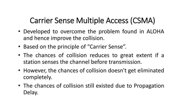 CSMA /CD PPT ON SLIDESHARE | PDF