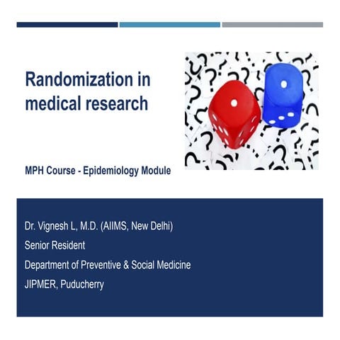 Randomization in medical research | PPT