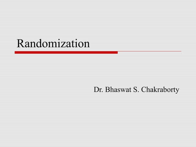 Type of randomization | PPTX