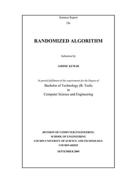 Randomized Algorithm | PDF | Programming Languages | Computing Randomized Algorithm | PDF | Programming Languages | Computing