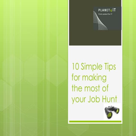 Random job hunting tips | PPTX
