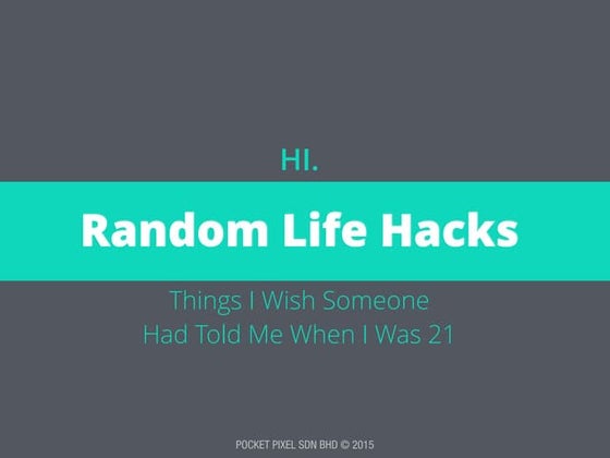 Lifestyle PPTs & Documents | Slideshare