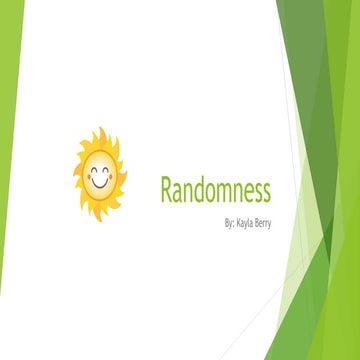 Randomness power point | PPT