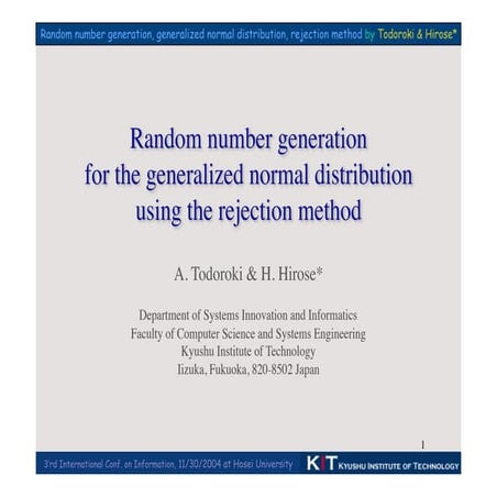 Random Number Generation For The Generalized Normal Distribution Using