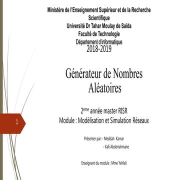 Random number generator | PPT