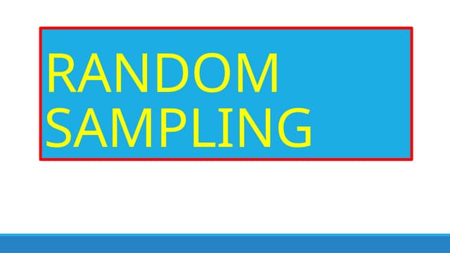 Lesson 20 describing sample size and sampling procedures | PPTX