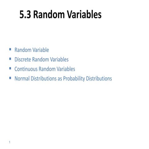 Chapter 4 Part3 Means And Variances Of Random Variables Ppt