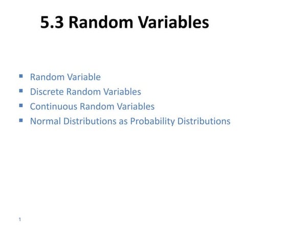 Chapter 4 Part3 Means And Variances Of Random Variables Ppt