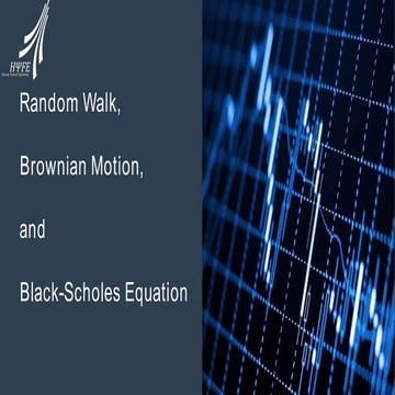 Random walk, brownian motion, black scholes equation | PDF