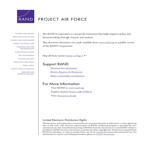 Air Force Enhancing Performance Under Stress | PDF