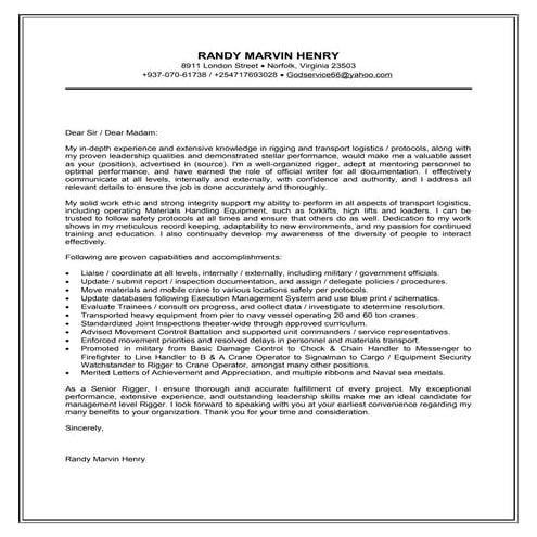 Henry randy2015 resume | PDF