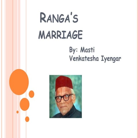 Ranga’s marriage | PPTX