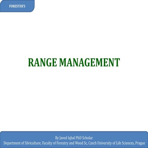 Range management | PPT
