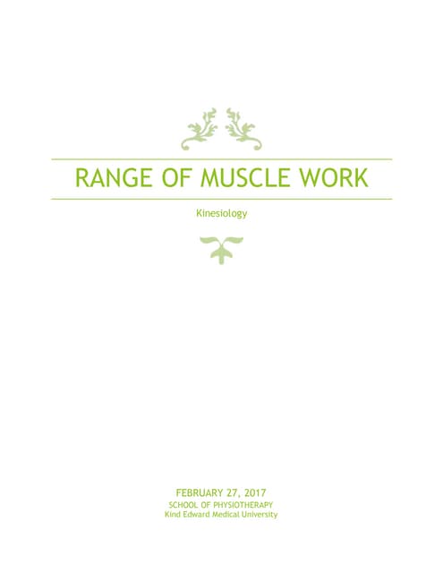 Types of muscle contraction | PPTX | Physical Therapy | Wellness