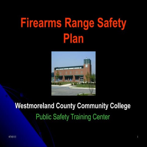 Firearms Range Safety Plan | PPT