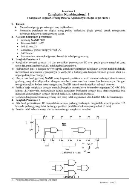 IMPLEMENTASI RANGKAIAN COUNTER PADA DIGITAL CLOCK | DOCX