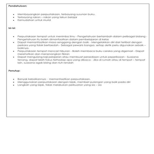 Rangka karangan | DOCX