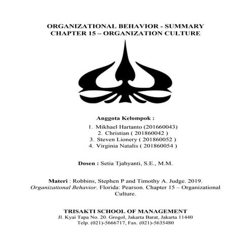 Rangkuman Chapter 15 Organizational behavior.docx