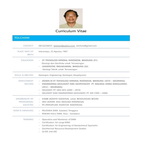 Rangkuman cv | DOCX