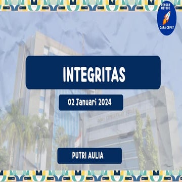 Rangkuman Integritas Rangkuman Integritas.pdf