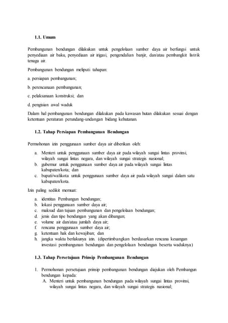 01 perencanaan bendungan-waduk | PDF