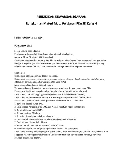 Powerpoint desa | PPTX