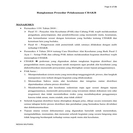 Rangkuman Farmasi Distribusi - Pemetaan Suhu di Gudang PBF | PDF