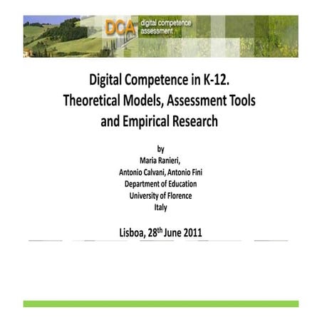 Digital competence assessment | PDF