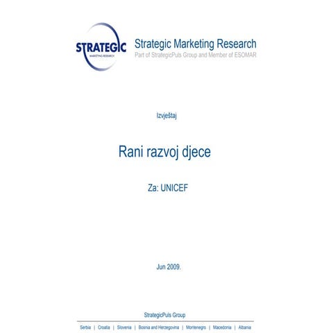 Rani razvoj dece | PPT