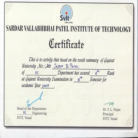 Rank Certificates | PDF