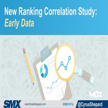 Ranking Correlation Study: Early Data By Cyrus Shepard | PPT