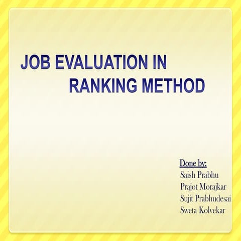 Ranking method | PPTX