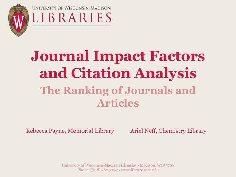 Journal Impact Factors And Citation Analysis journal-impact-factors-and-citation-analysis