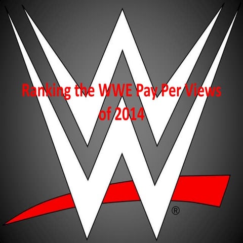 Ranking the WWE Pay Per Views of 2014 | PPTX