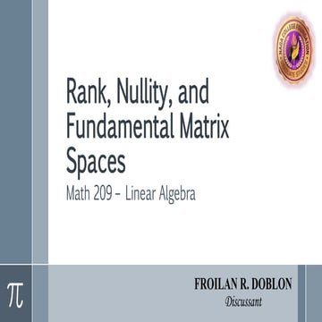 Rank, Nullity, and Fundamental Matrix Spaces.pptx