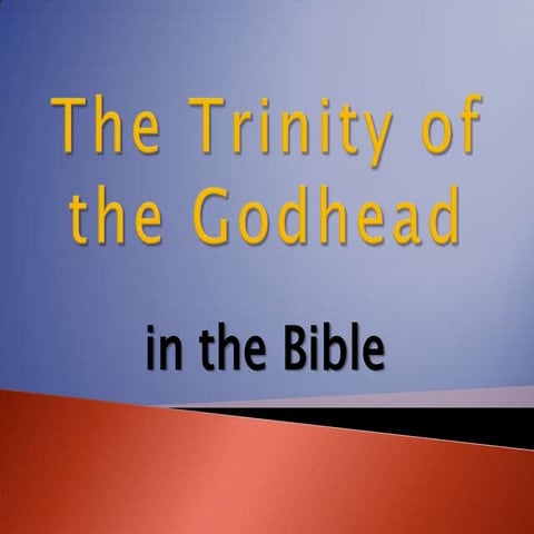 Ranko Stefanovic - The trinity of the godhead | PPTX
