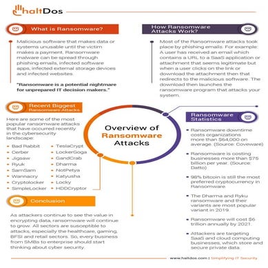 Infographic on overview of Ransomware attacks | PDF