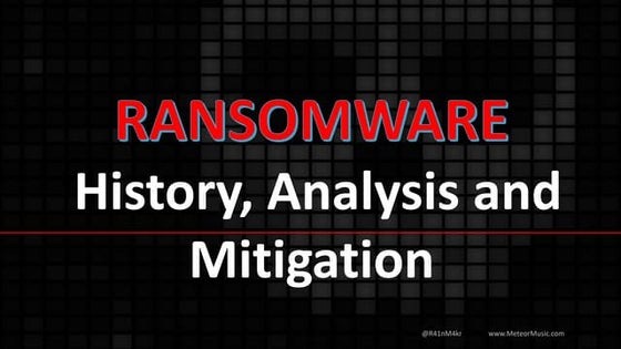 What is Ransomware? | PPT