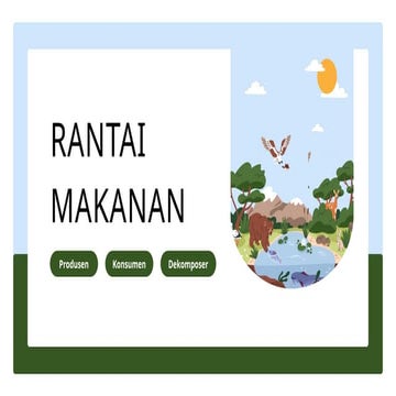 Rantai Makanan Presentasi Pendidikan IPAS Hijau Biru dan Coklat ...