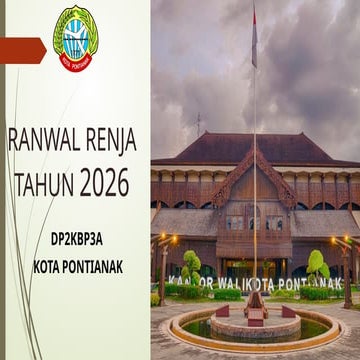 rancangan awal RENJA Tahun anggaran 2026 | PPTX