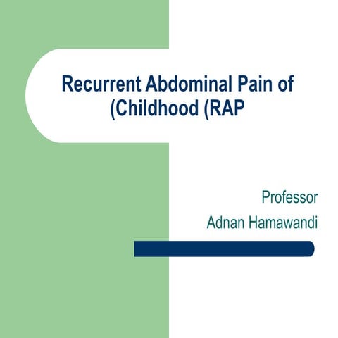 pediatrics.Rap.(dr.adnan) | PPT