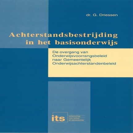 Geert Driessen (2001). Achterstandsbestrijding in het basisonderwijs | PDF
