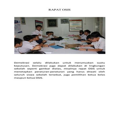 Rapat osis | DOCX