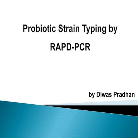 RAPD PCR for probiotic strain typing | PPT